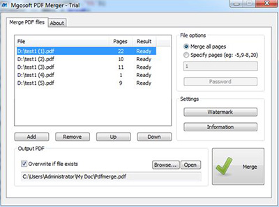 ادغام آنلاین فایل های pdf